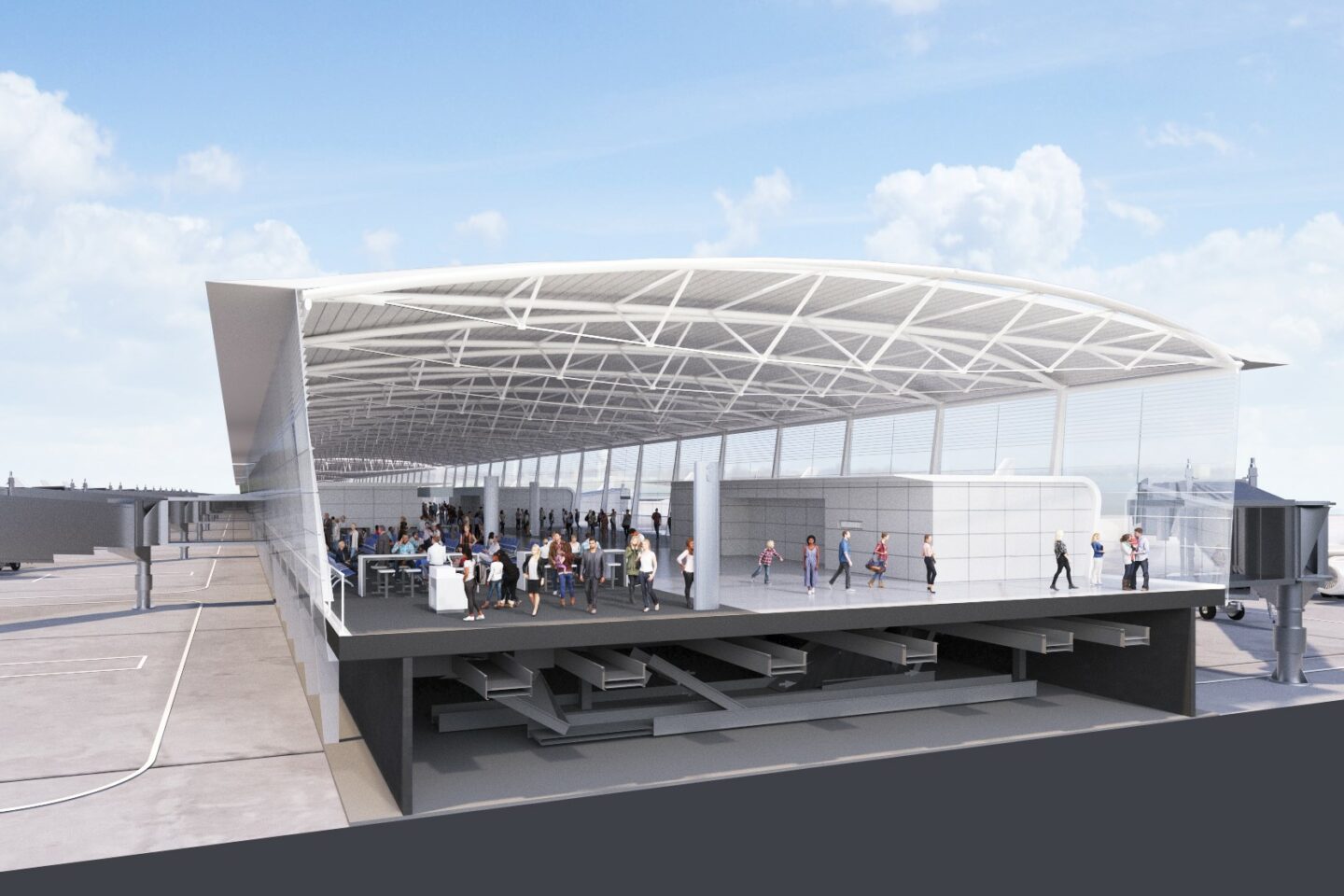 Terminal 2 E/F Concourse ORD - SCB - SCB