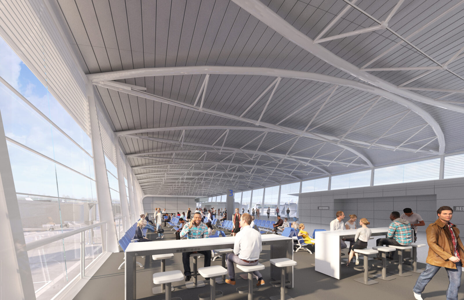 Terminal 2 E/F Concourse ORD - SCB - SCB